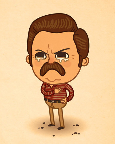 Ron Swanson Drawing