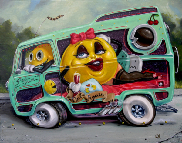 Pac-Van [Classic Video Games Art]