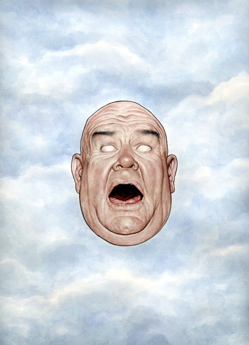 Portrait of Tor Johnson by Drew Friedman