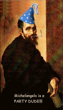 Michelangelo is a Party Dude