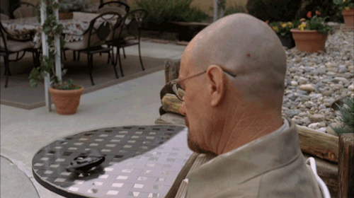 Walter White Spinning a Gun with his Mind [Breaking Bad GIF]