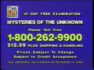 Time-Life Mysteries of the Unknown Commercials (1987-1991)