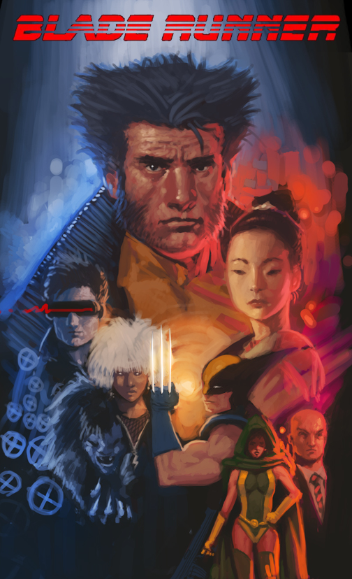 X-Men x Blade Runner Mashup Art