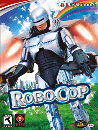 African Bootleg RoboCop Game with Jetpack and Sparkly Rainbow