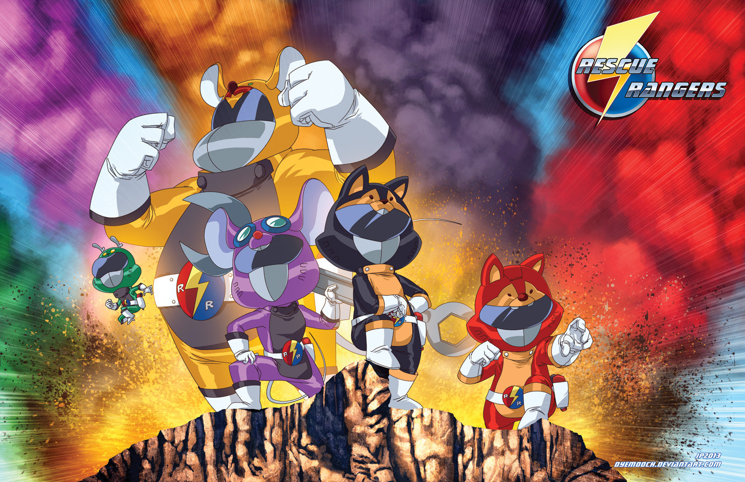 Mighty Morphin Rescue Rangers – Chip & Dale x Super Sentai