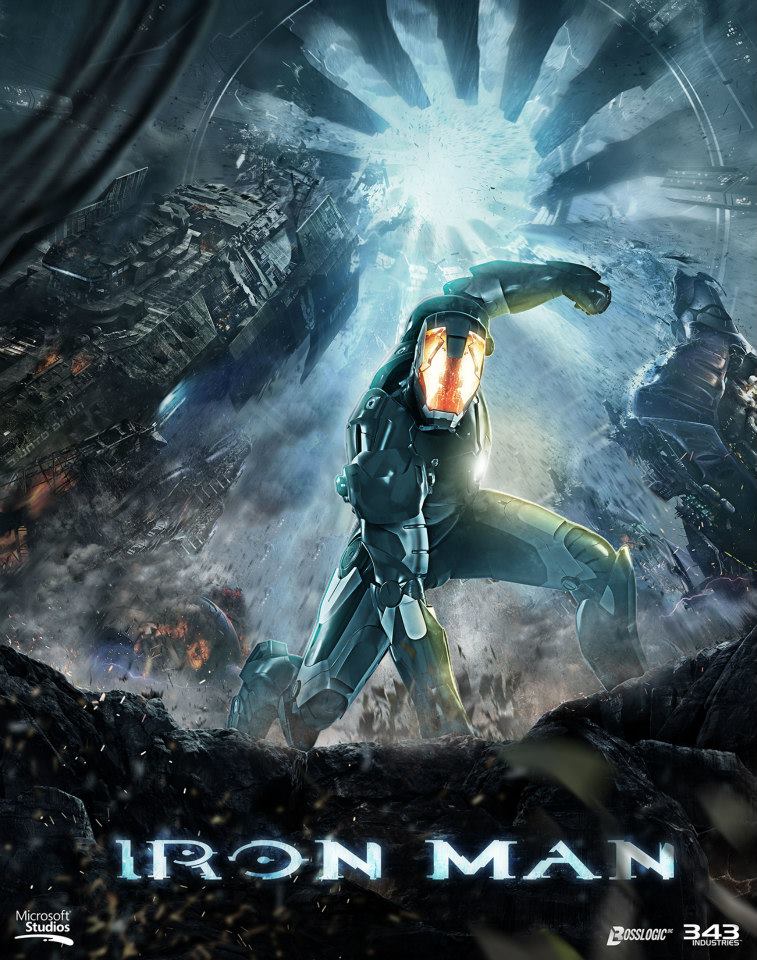 Iron Man x Halo Poster Mashup by BossLogic