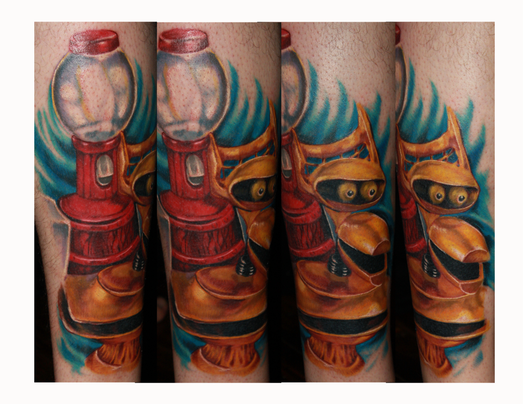 Mystery Science Theater 3000 Tattoos: Tom Servo, Crow, Rowsdower