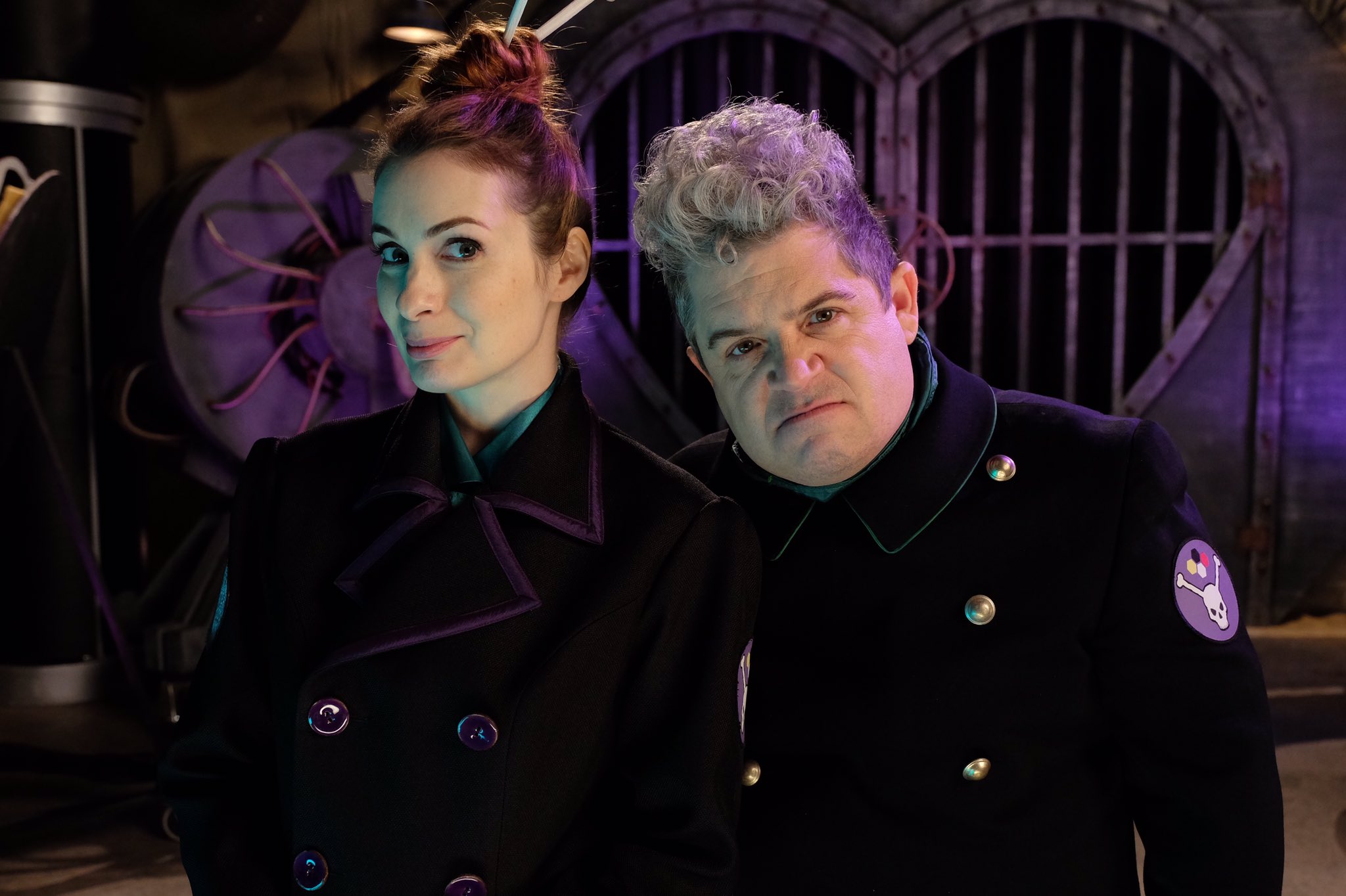 Felicia Day and Patton Oswalt as The New Mads in MST3K Reboot