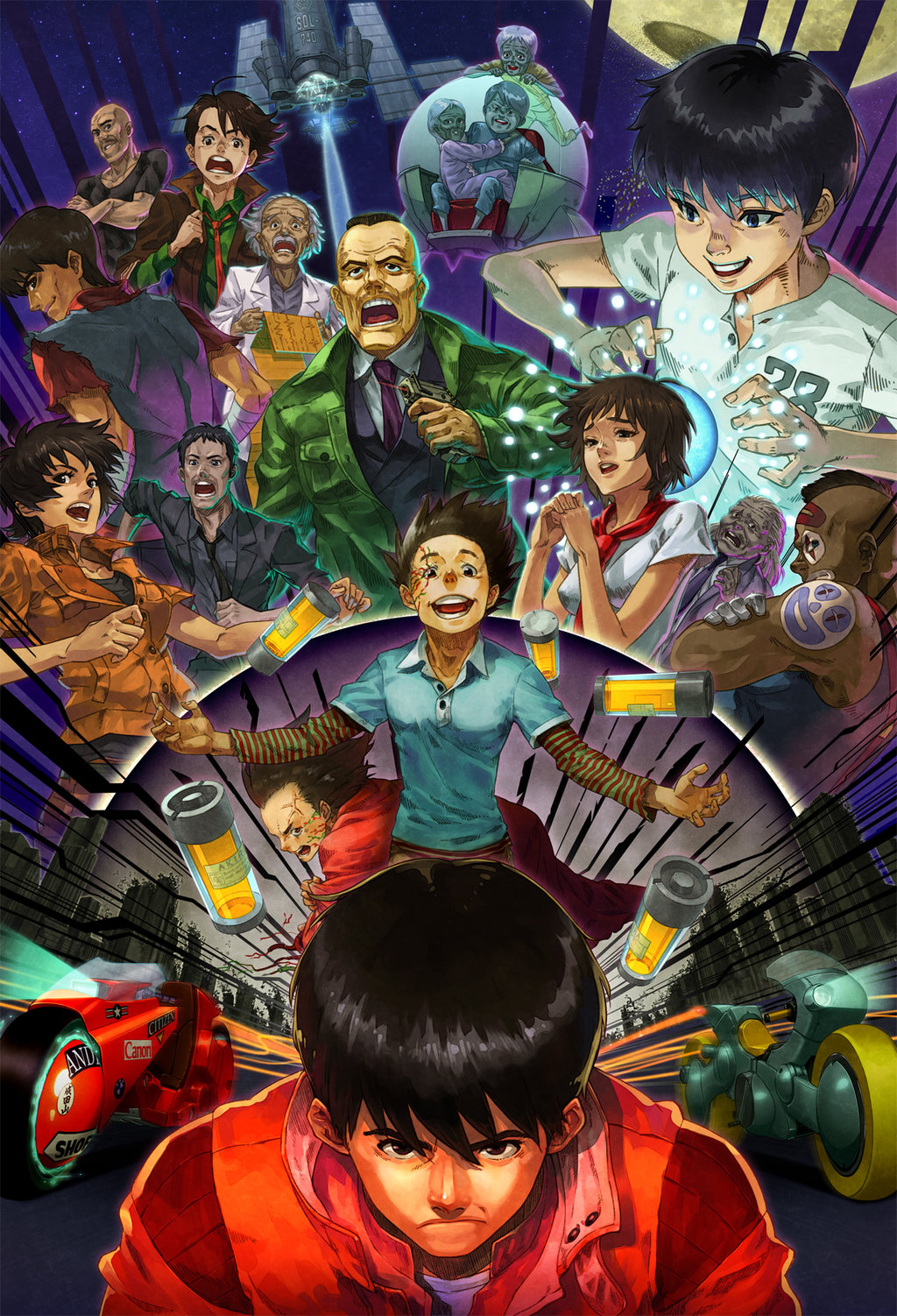 Akira Allstars by Daiju Honma [Anime Fanart]